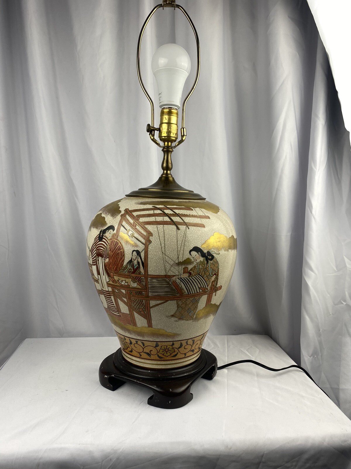 Vintage MCM Japanese Design Marbro Toyo Style Lamp | eBay