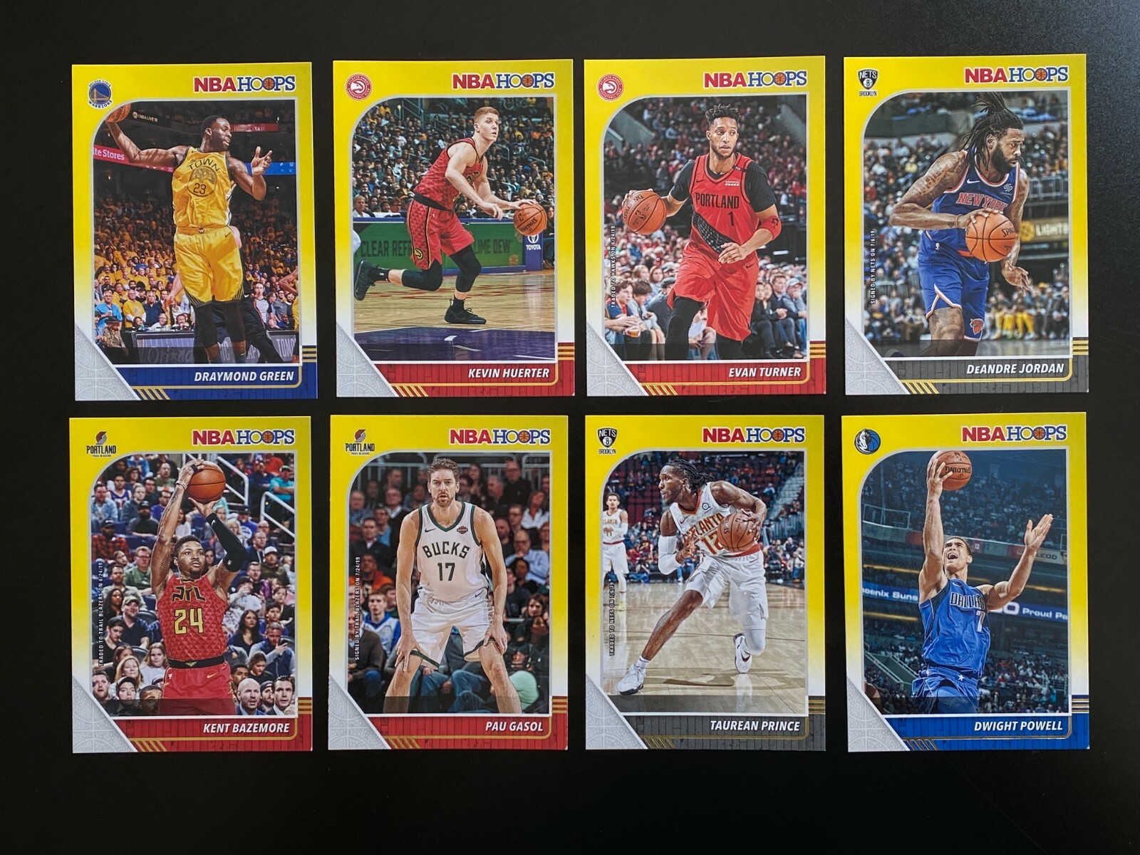 2019-20 Hoops #62 Draymond Green Dollar Tree Yellow SP, #105 Pau Gasol ...