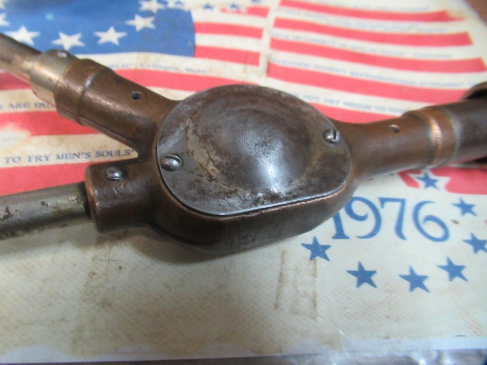 Stanley NO 993 Corner BIT Brace Drill 10" SWEEP BRASS GEAR BOX 1911 ...