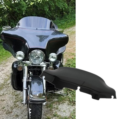 6"Black Wave Windshield For Harley Touring Electra Street Tri Glide ...