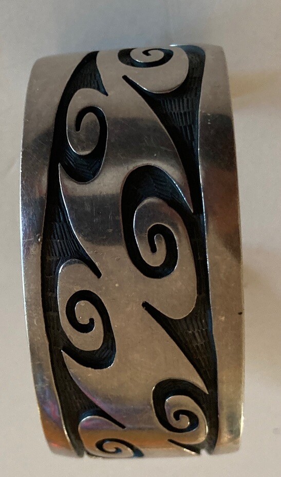 Vintage Rare Hopi Wayne & Emory Sekaquaptewa Sterling Silver Cuff ...