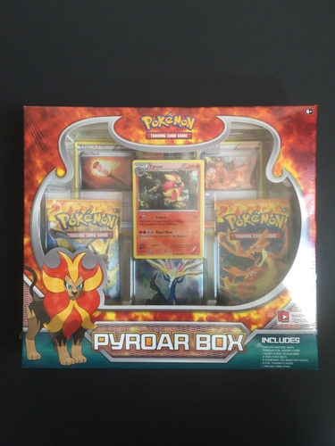 Pokémon 2014 XY Pyroar Collection Box 2 Charizard Booster Pack Art & 1 ...