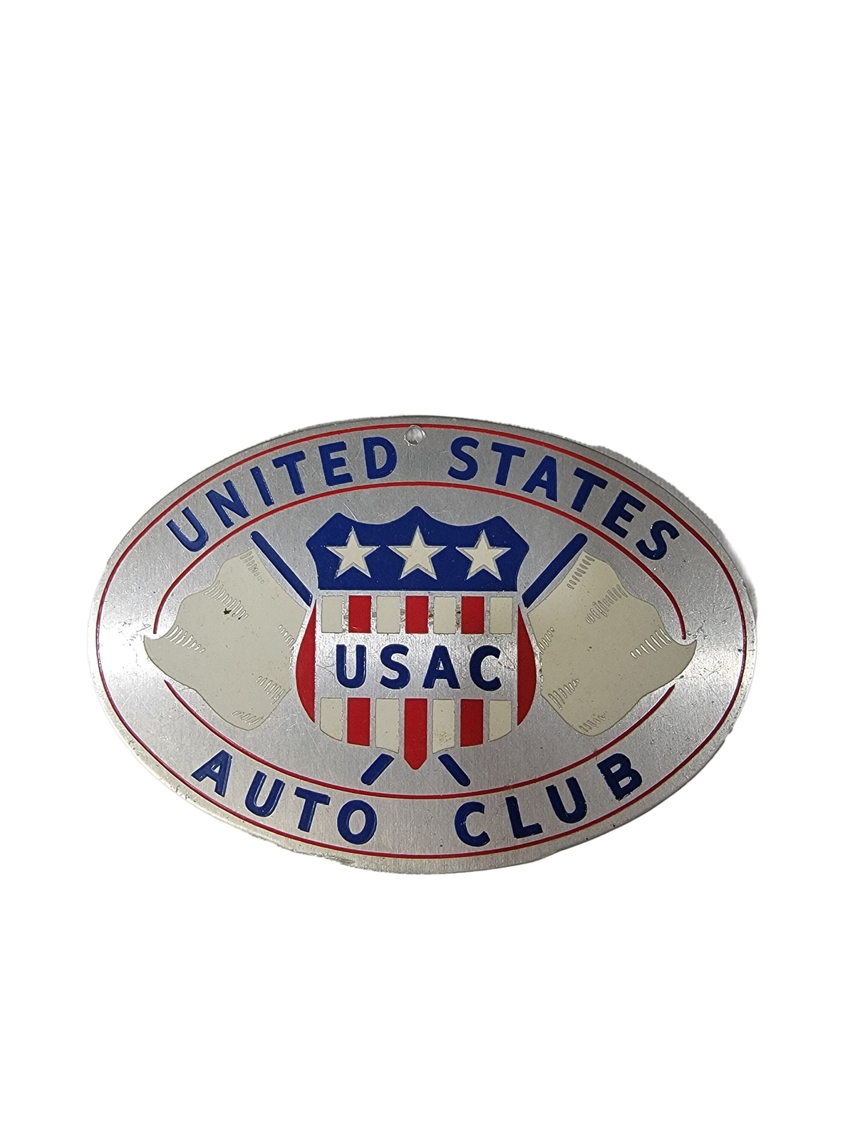 Rare 3.25" x 2.25" USAC Car Badge (Vintage Speed!) | eBay