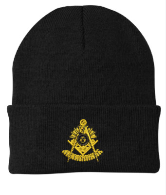 Freemasons Past Master Masonic Symbol BEANIE CAP HAT Embroidered 7 ...