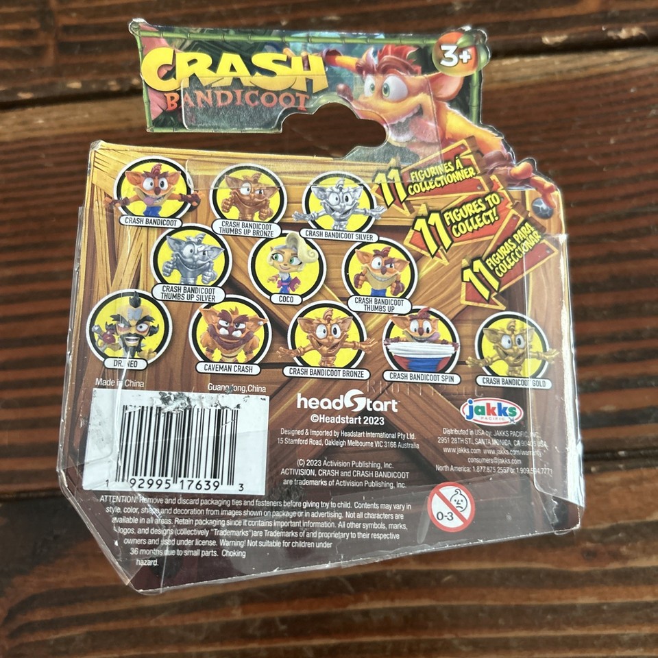 Crash Bandicoot Jakks Pacific 2.5" Head Start Action figure 2023 toy | eBay