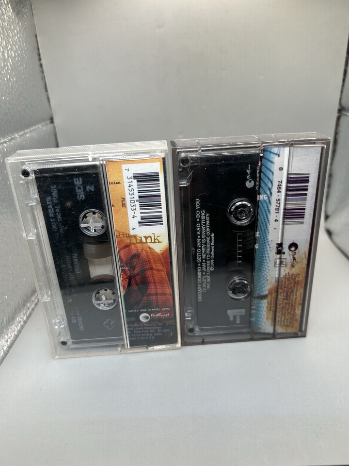 TESTED Lot of 2 Domino Cassette Tape 1993 Debut 1996 Physical Funk Rap ...