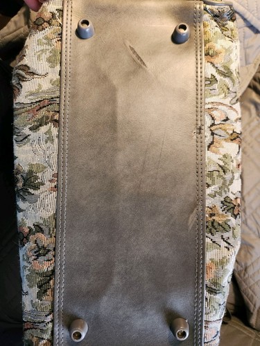 Vintage JORDACHE Neutral Colors Floral Tapestry Luggage Overnight Bag ...