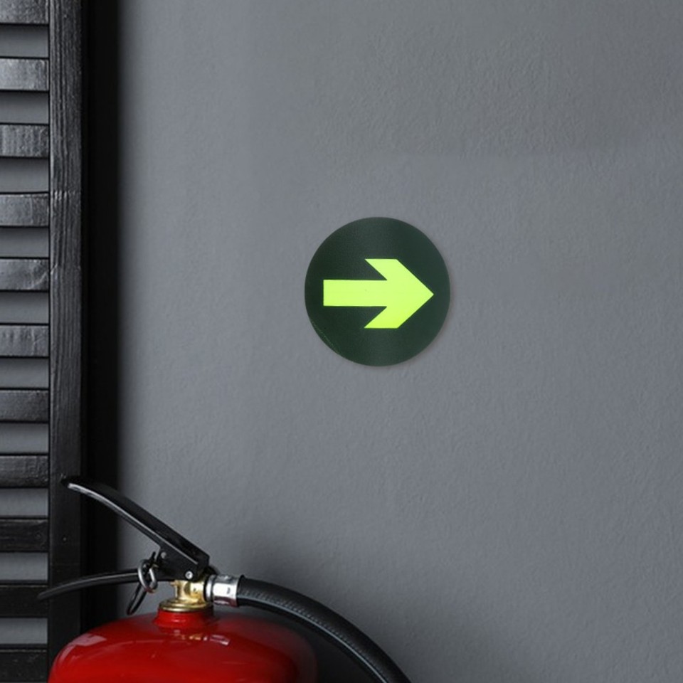 10 Pcs Floor Direction Stickers Directional Sign Decal Safety Caution ...