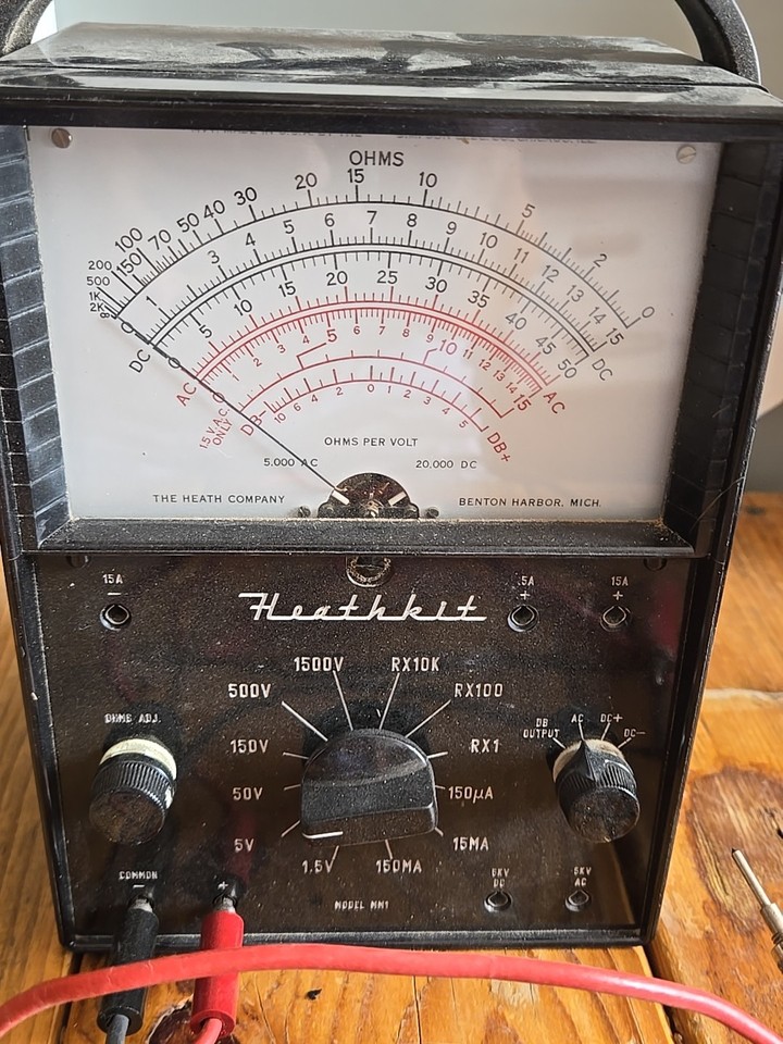 vintage heathkit multimeter MM1 | eBay