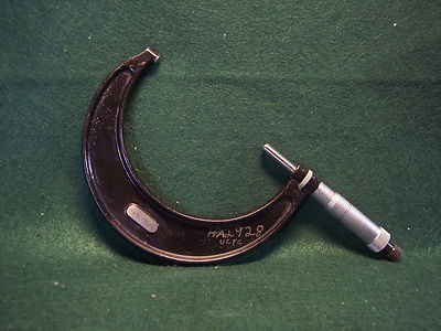 Starrett 3-4" Micrometer #436. RARE Spherical Anvil & Spindle. .0001 ...
