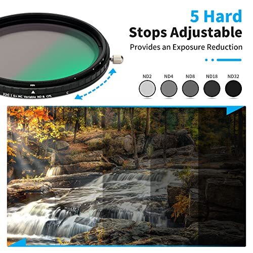 2in1 55mm Variable Nd Filter & Cpl Polarizer Filter 5 Hard Stops ...