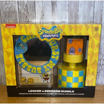 Nickelodeon Spongebob Squarepants Locker & Bedroom Bundle Mirror Magnet ...