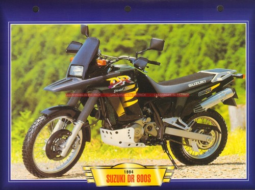SUZUKI DR 800 S DR800S DR800 1994 (1990-1998) : Fiche Moto #000802 | eBay