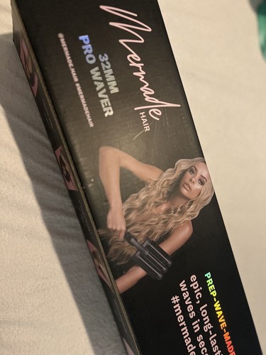 Mermaid Hair Pro Waver Black 32mm Curler | eBay