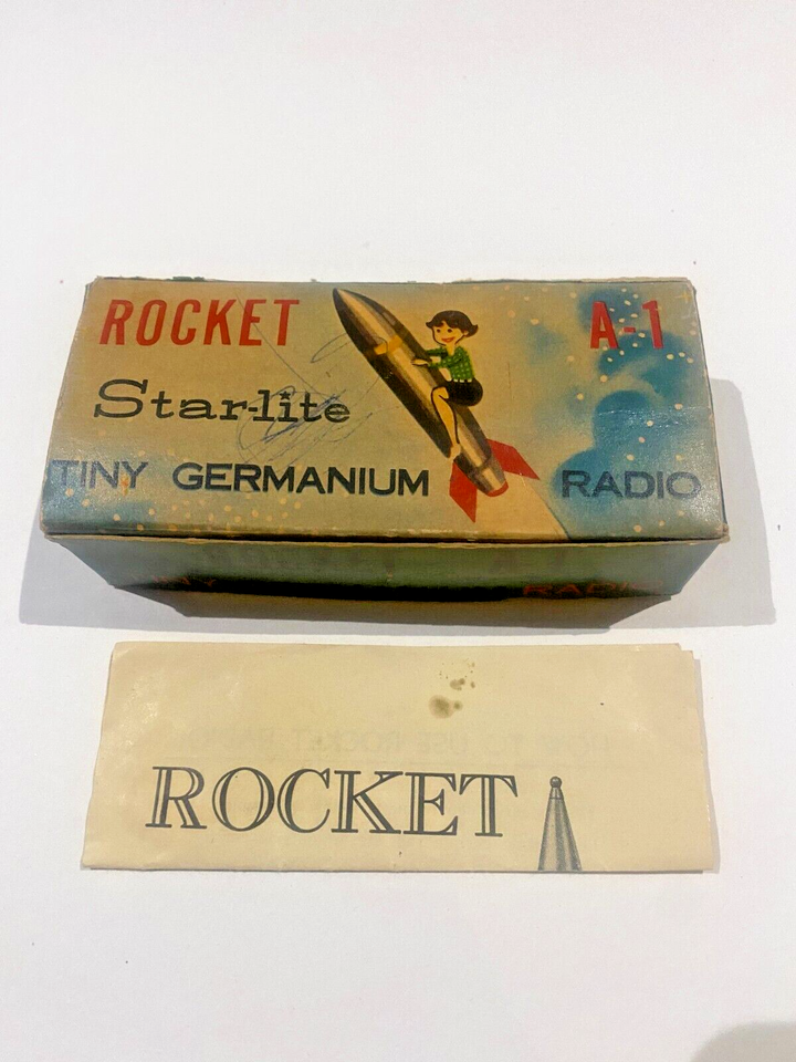 Vintage Rocket Starlite A1 Germanium Crystal Radio 1960s Japan Parts ...