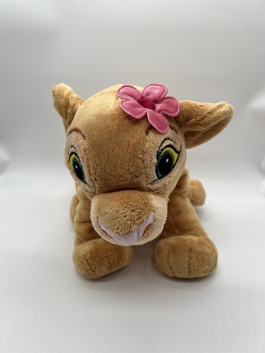 The Lion King Nala Plush w Pink Flower Stuffed Animal Disney Large 10 ...