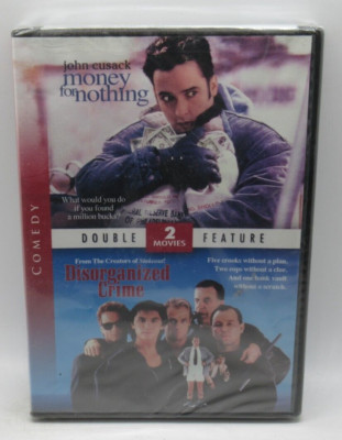 MONEY FOR NOTHING / DISORGANIZED CRIME DBL. FEATURE DVD, JOHN CUSACK ...
