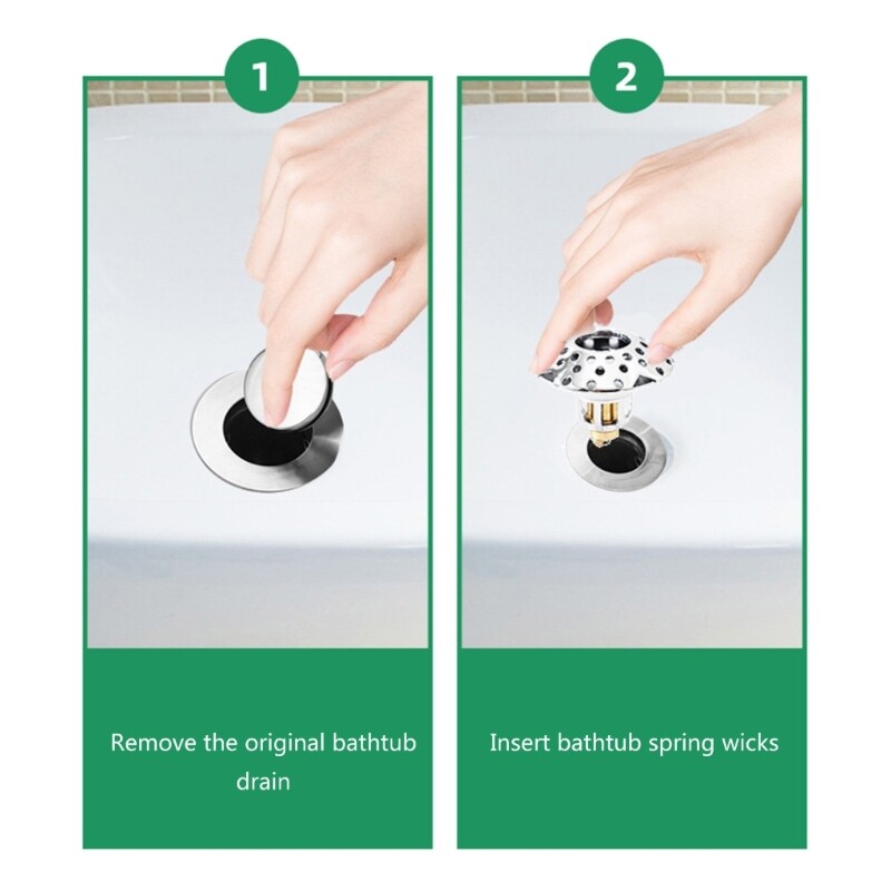 Leak-Proof Basin Drain Plug Popup Sink Strainer Odor Protections Simple ...