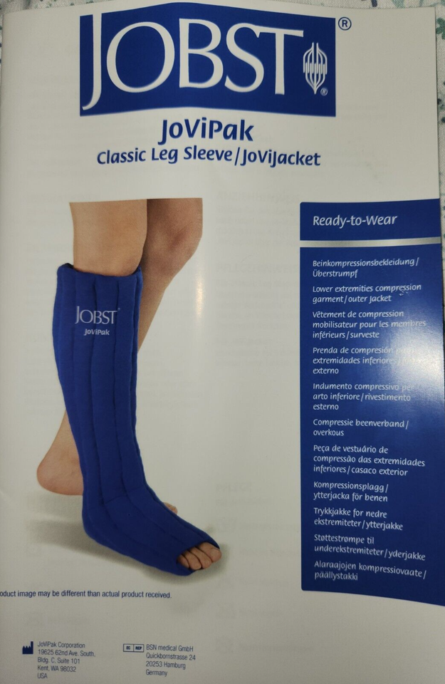 JOBST JoViPak Large Lower Leg Nighttime Compression Garment for ...