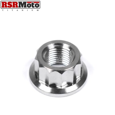 M10 Titanium 12 Point Bi-Hex Flange Nut, M10x1.25, Sprocket Nut | eBay UK