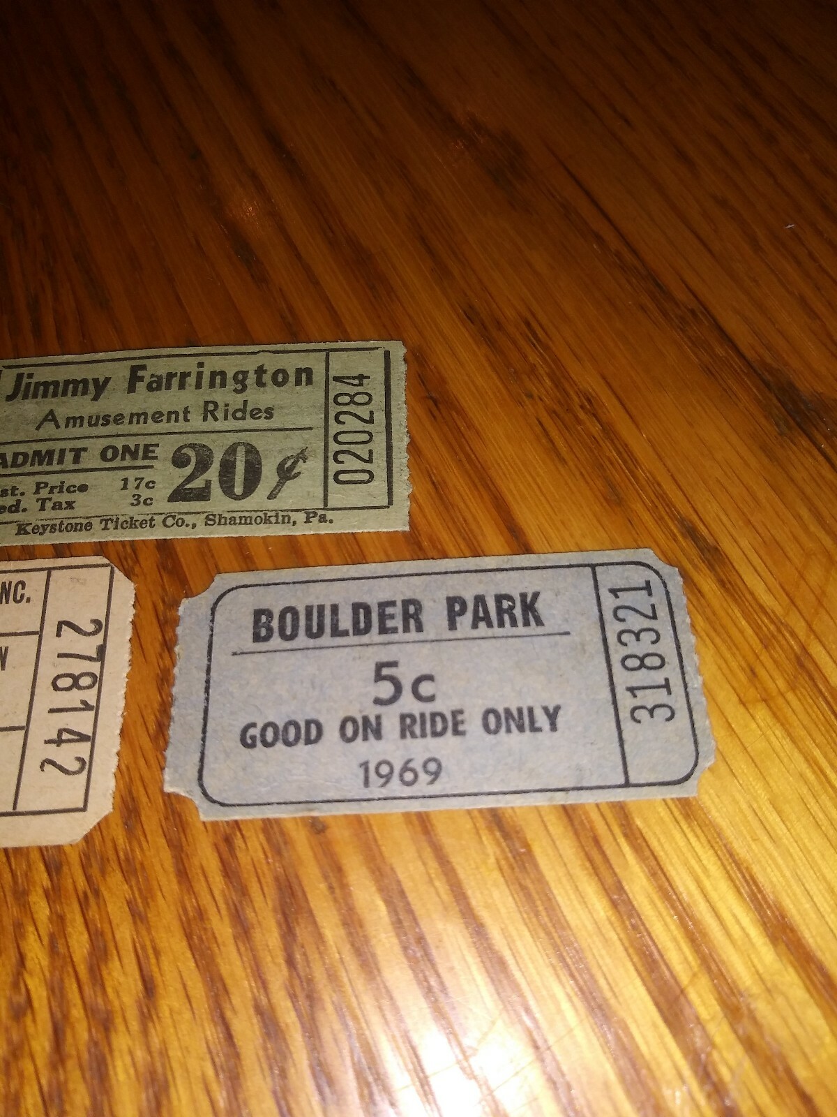 Lot Of 3 Vintage Carnival Amusement Ride Tickets | eBay