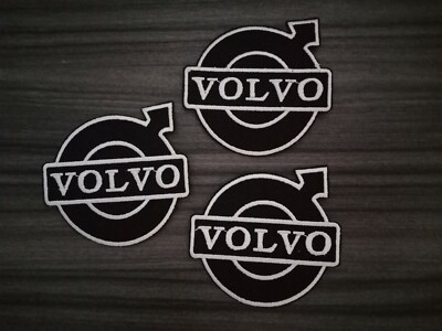 3pcs VOLVO Patches Car Racing MOTORSPORTS Embrodered Iron or Sewn on ...