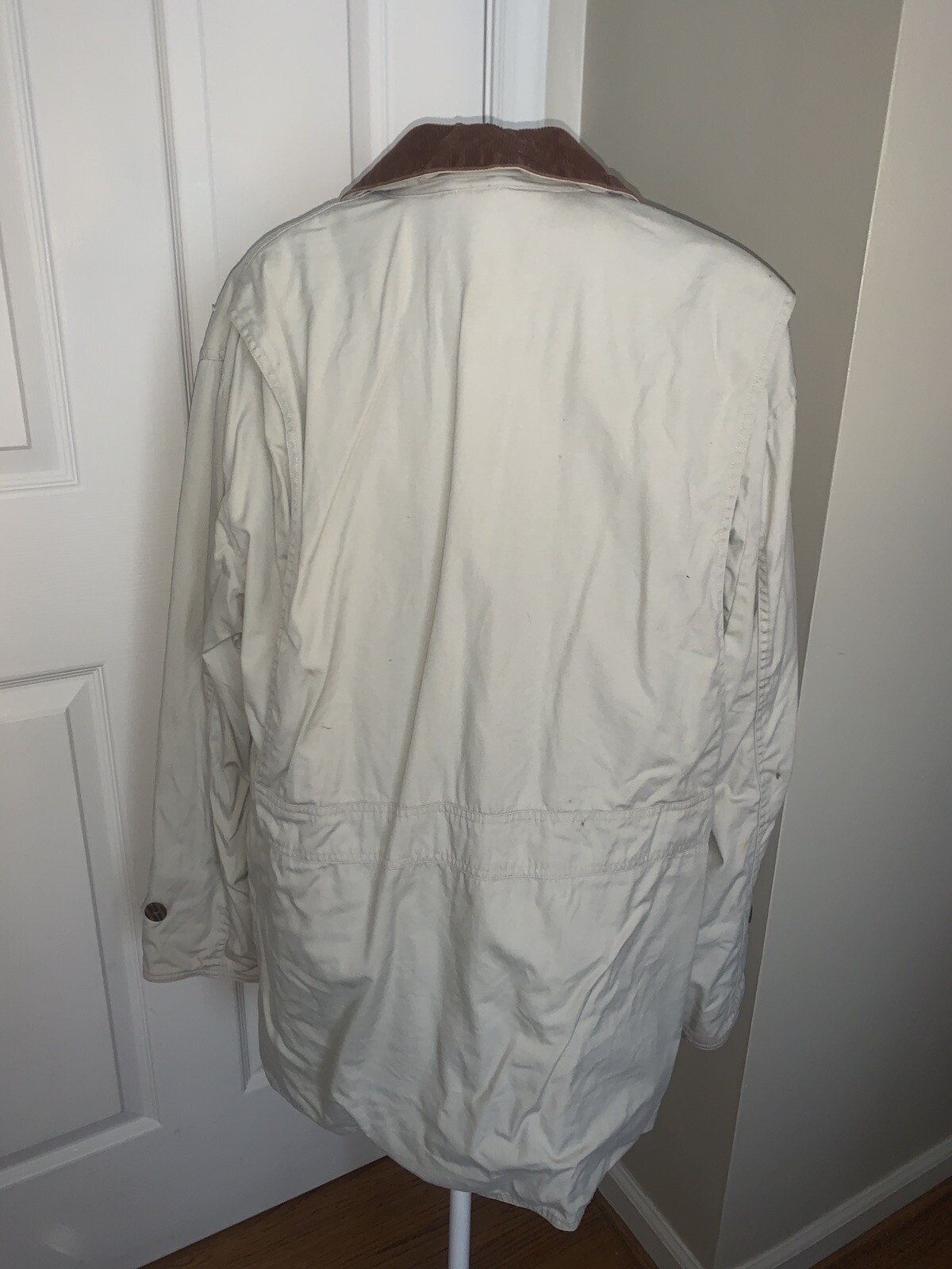 CW Clifford & Wills Khaki Beige Barn Jacket STYLISH SEXY Coat Size XS ...
