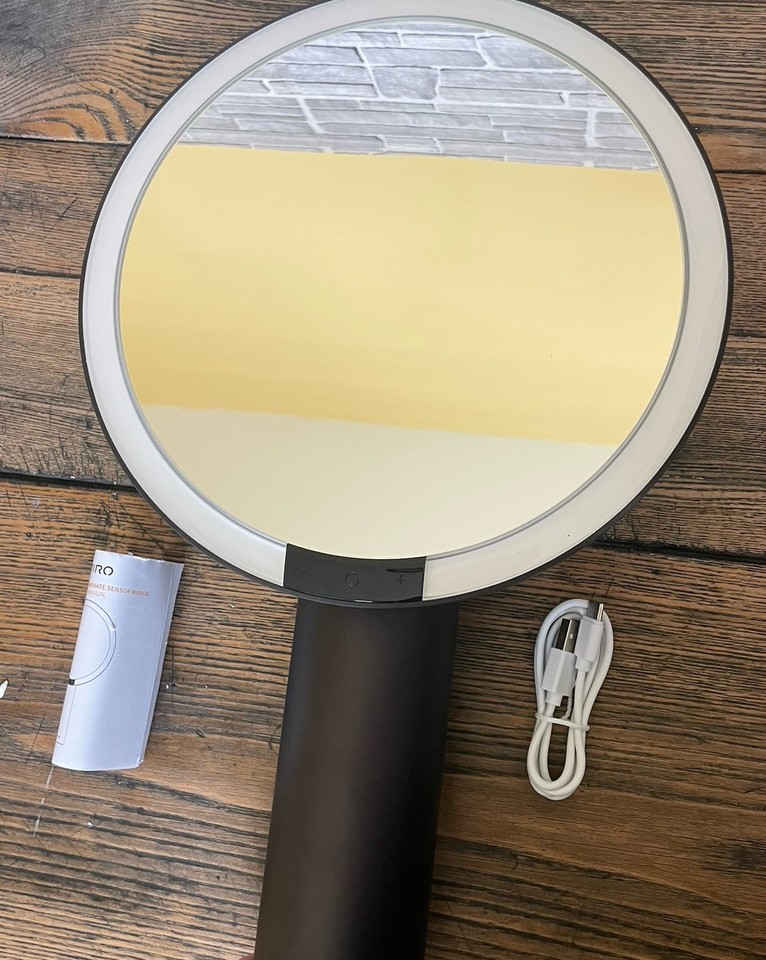 AMIRO 9" Lighted Makeup Mirror with Smart Sensor & Touch-Control, 3 ...