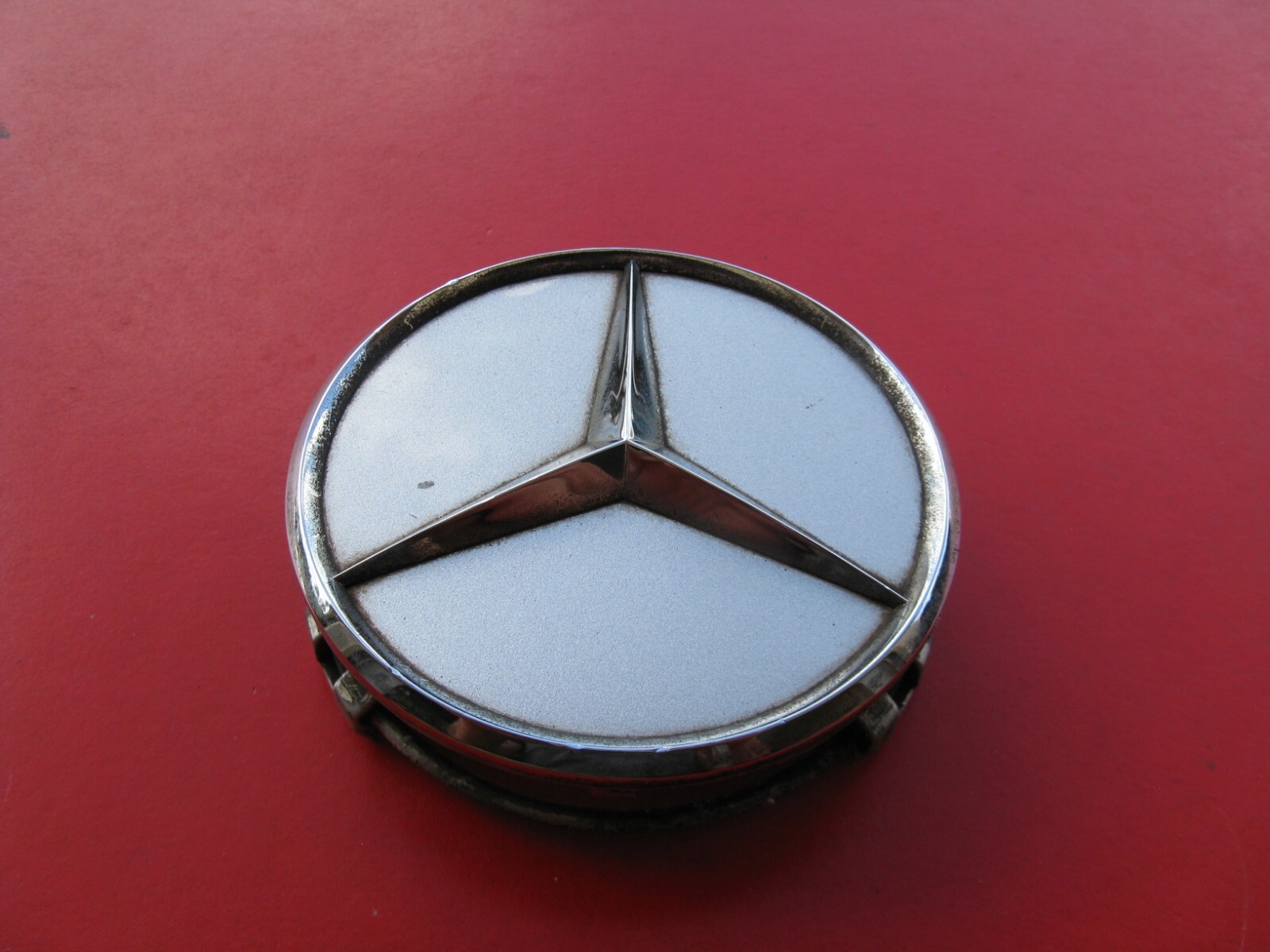 MERCEDES 1 SILVER WHEEL RIM HUB CAP HUBCAP CENTER COVER A2204000125 ...