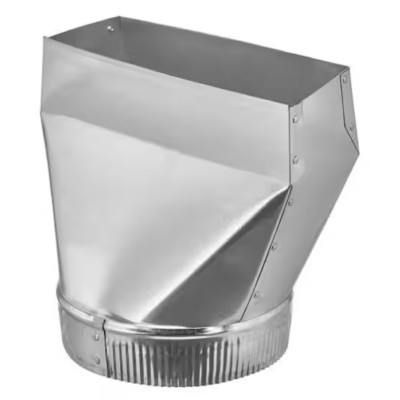 Master Flow 3-1/4 in. x 10 in. x 7 in. Hood Transition Fan Boot 30 ...