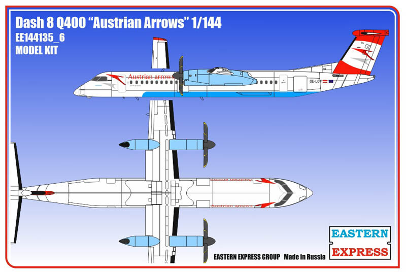 Eastern Express 1/144 Bombardier Dash 8 Q400 Austrian Arrows Model Kit ...