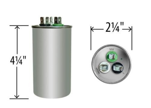 Carrier / Bryant / Payne HC98KA046 Replacement - 45 + 5 uf / Mfd 370 / ...