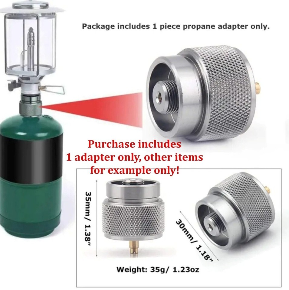 Propane to Butane Adapter Converter Conversion for Camping Stoves ...