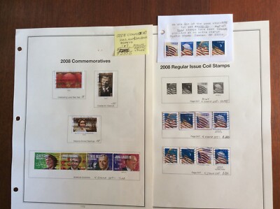 US Stamp year set 2008 Complete Scott#4221-4373. 187 Stamps. 68 Mint ...