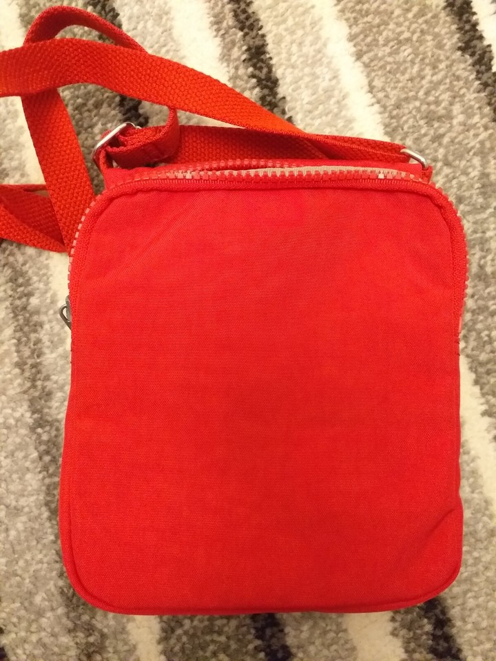 Kipling Red Crossover Bag 7"x6" (No Monkey) | eBay UK