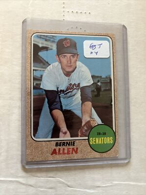 1968 Bernie Allen Washington Senators Topps Baseball Card #548 | eBay