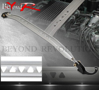 For 2001-2003 Lancer JDM Silver Front Upper Strut Bar Support Brace ...
