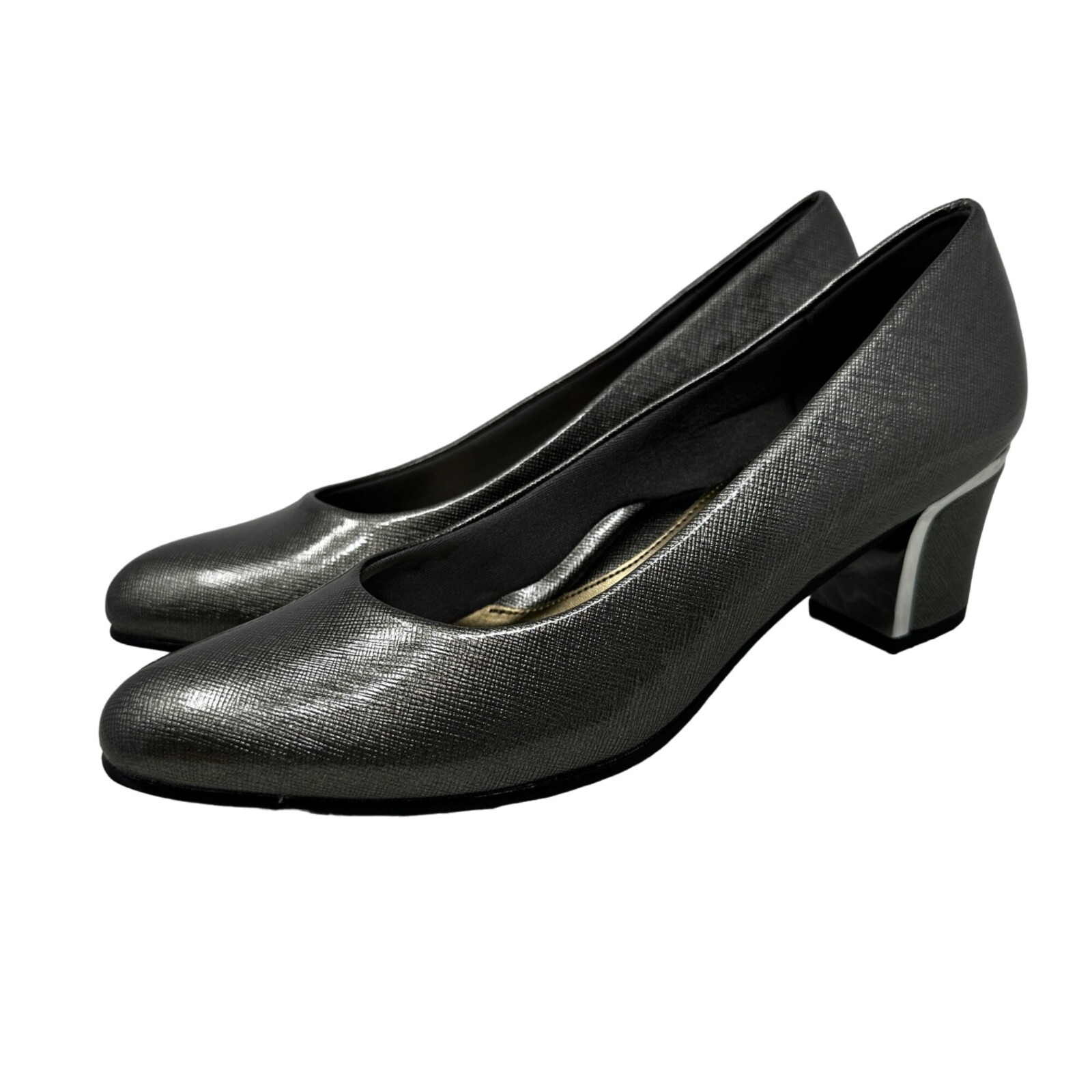 Soft Style Deanna Block Pump Heel Womens 8.5 Crossbar Comfort Dark ...