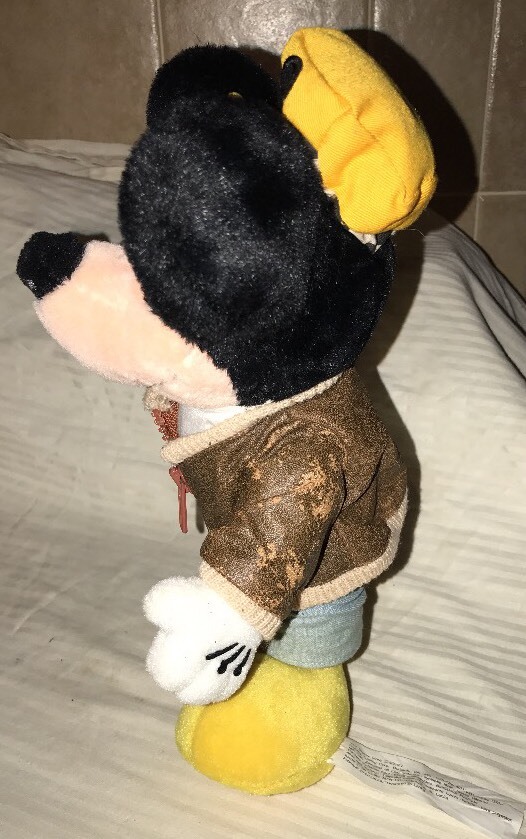 Vintage Mickey Mouse Disney Store New York Cabby 11" Mickey Plush Doll ...