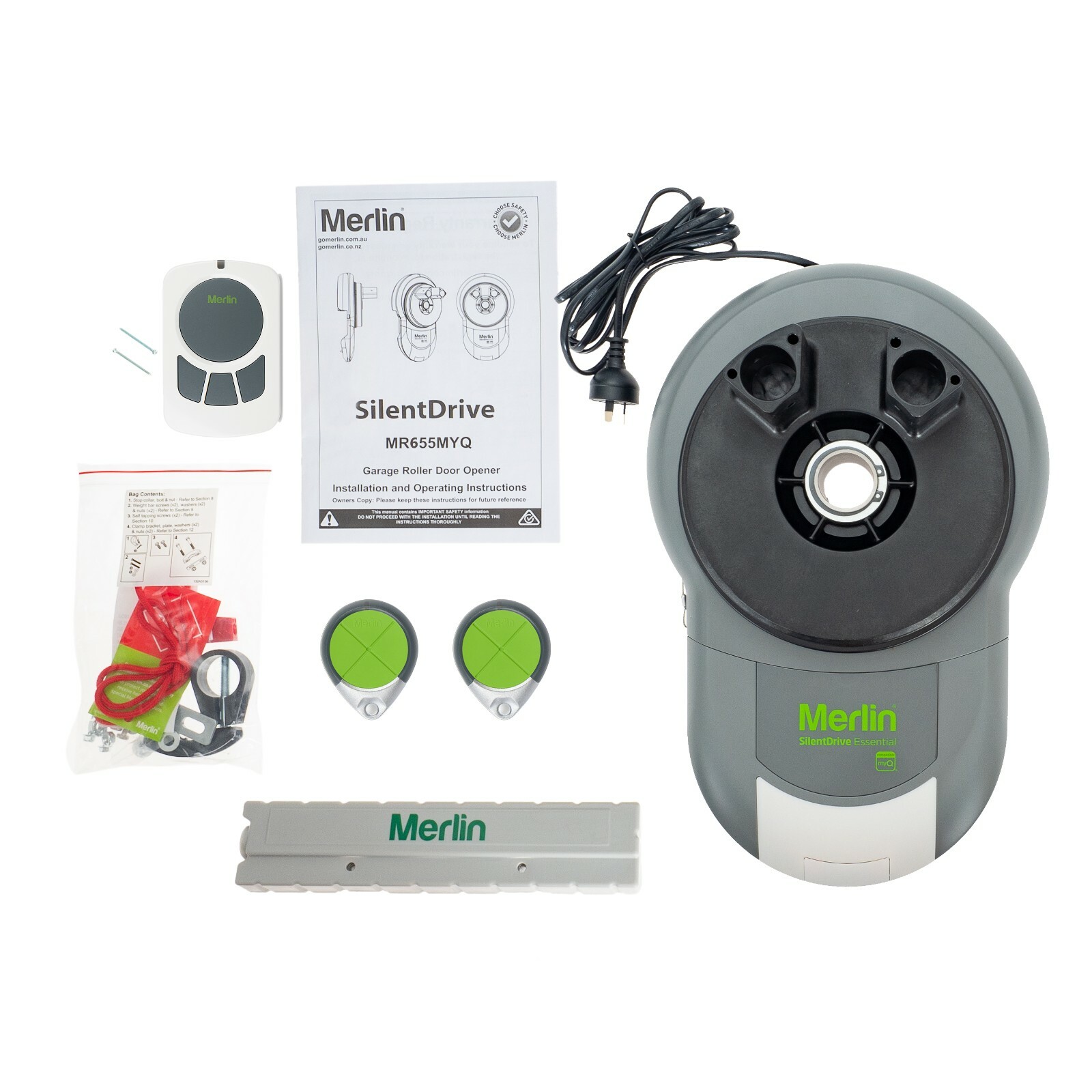 Merlin MR655MYQ Automatic Roller Door Opener Motor Rolling MR655 ...