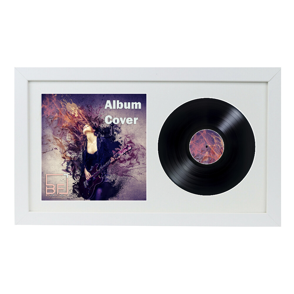 12" / 10" / 7" Vinyl LP Record and Album Cover Frame Memorabilia Wall ...