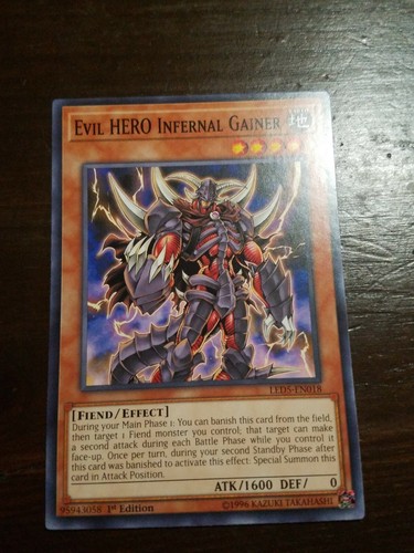 Evil Hero Infernal Gainer *Common* LED5-EN018 NM | eBay