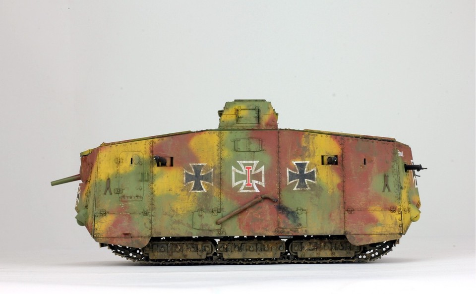 (Pre-Order) German A7V KRUPP Tank (Full Interior) WWI 1:35 Pro Built ...