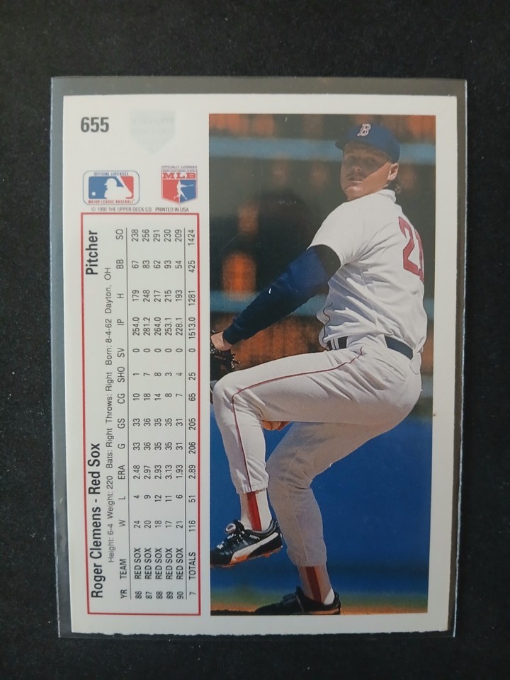 1991 Upper Deck - Roger Clemens baseball card #655 | eBay