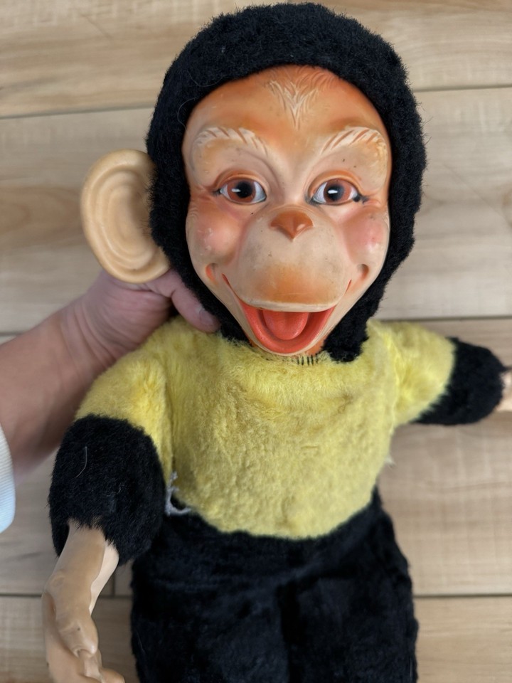 Vintage Mr. Bim Zip Zippy Plush Monkey Rubber Face Howdy Doody 50s 60s ...