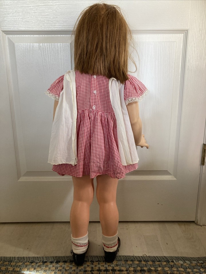 Patty Play Pal 35" Doll Auburn Hair White Red Summer Dress 1955-1960 ...