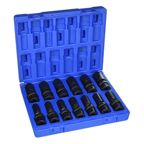 Grey Pneumatic 1313UMD 1/2" Drive Deep Length Universal Socket Set 13 ...
