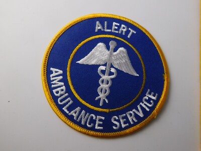 ALERT AMBULANCE EMERGENCY MEDICAL SERVICE PATCH SHOULDER CREST EMS | eBay