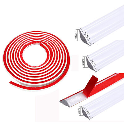 Self Adhesive Triangle Trims For Bathroom Panels Shower Wall PVC White ...