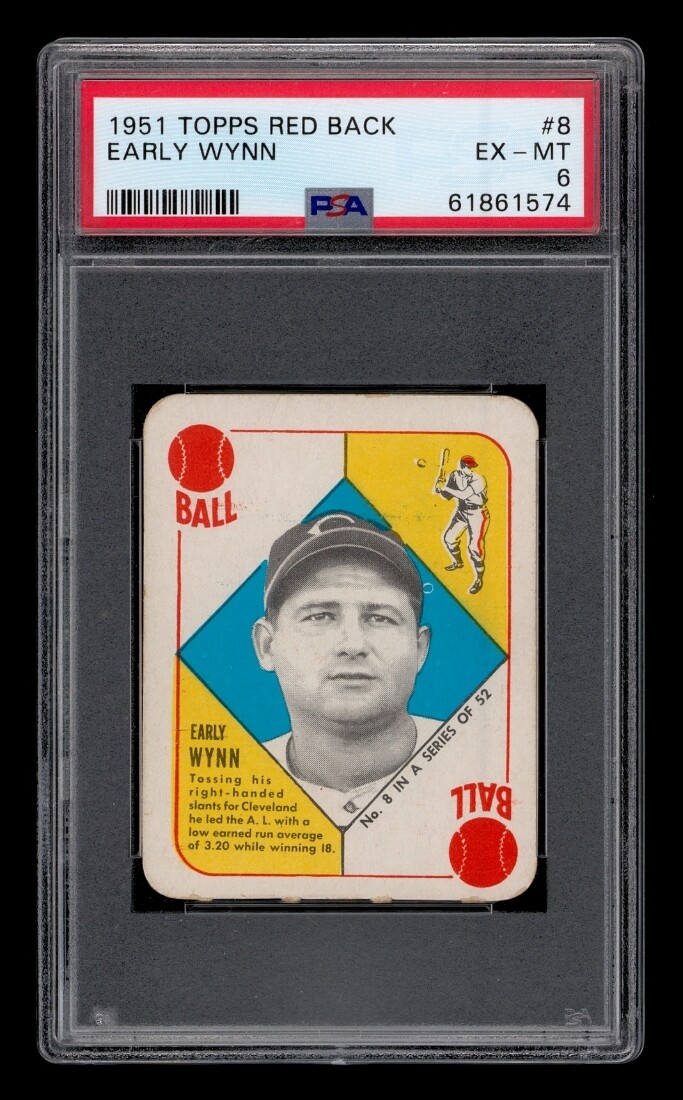 1951 Topps Red Back Set-Break # 8 Early Wynn PSA 6 EX-MT | eBay